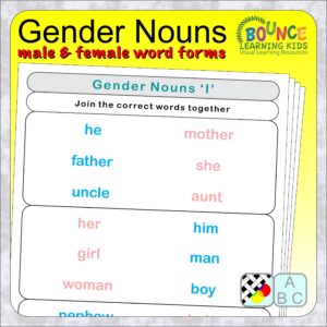 Gender Nouns Worksheet - Free Printable Worksheets