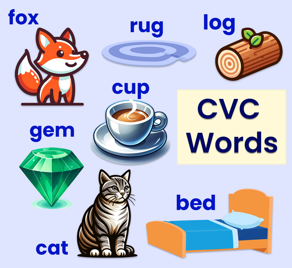 Cvc Word List Printable - Free Printable Worksheets