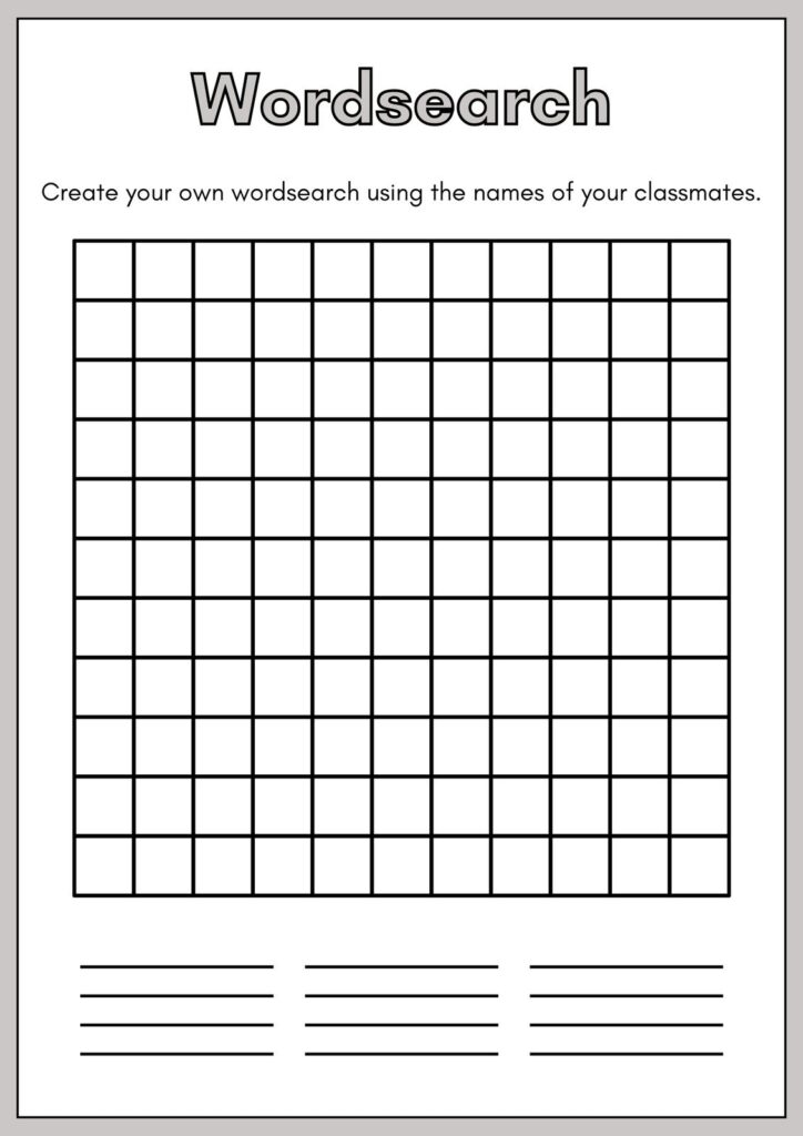 Make A Word Find Free Printable - Free Printable Worksheets