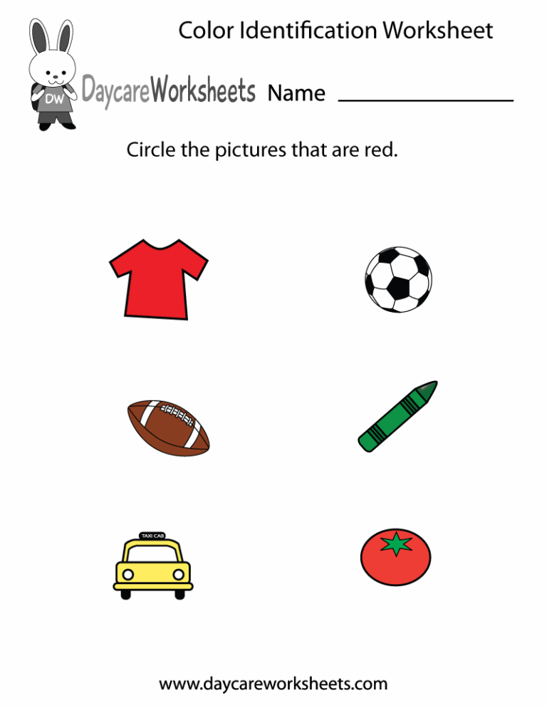 Daycare Worksheets - Free Printable Worksheets