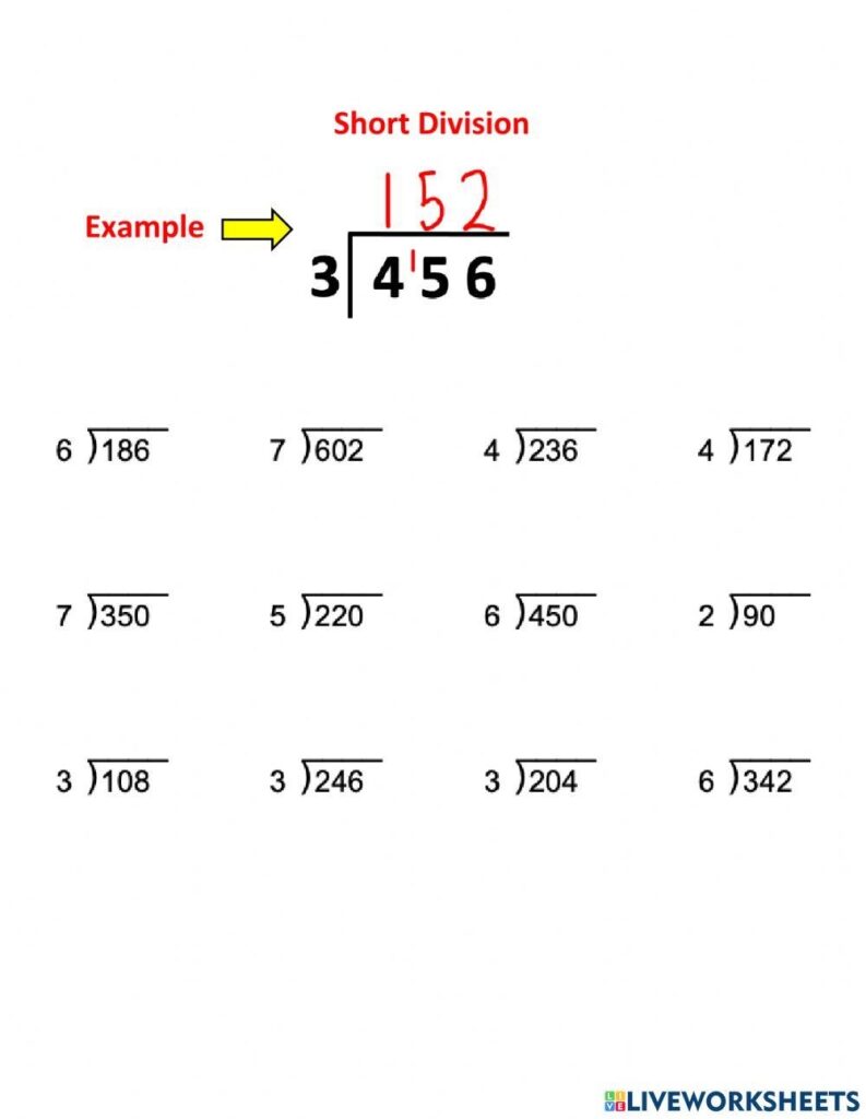 Division With Remainders Worksheet - Free Printable Worksheets