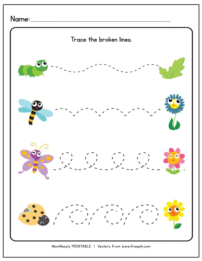 Preschool Tracing Worksheets - Free Printable Worksheets