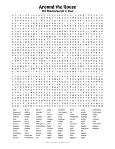 Free Hard Printable Word Searches - Free Printable Worksheets