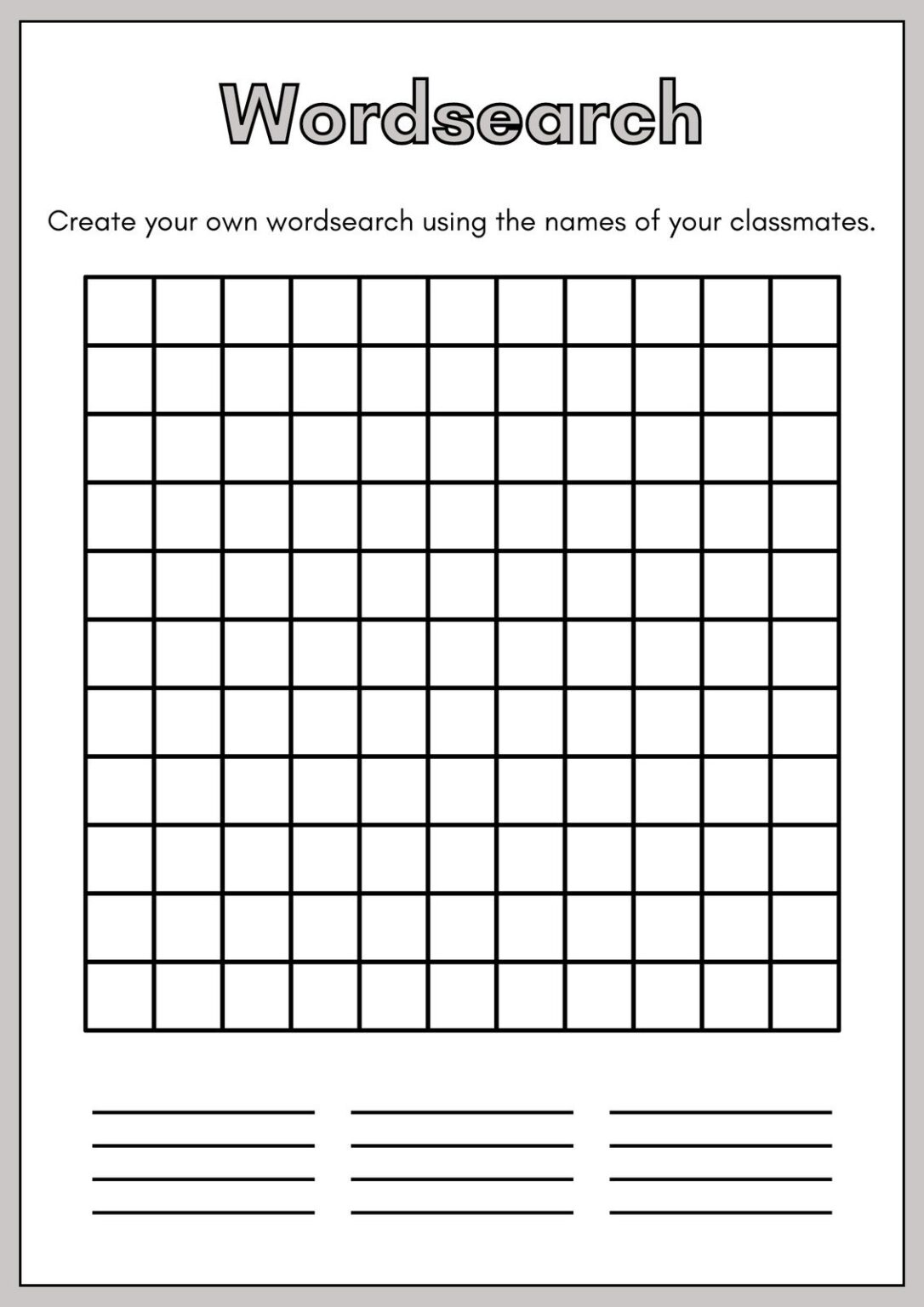 Create Word Puzzles Free Printable - Free Printable Worksheets